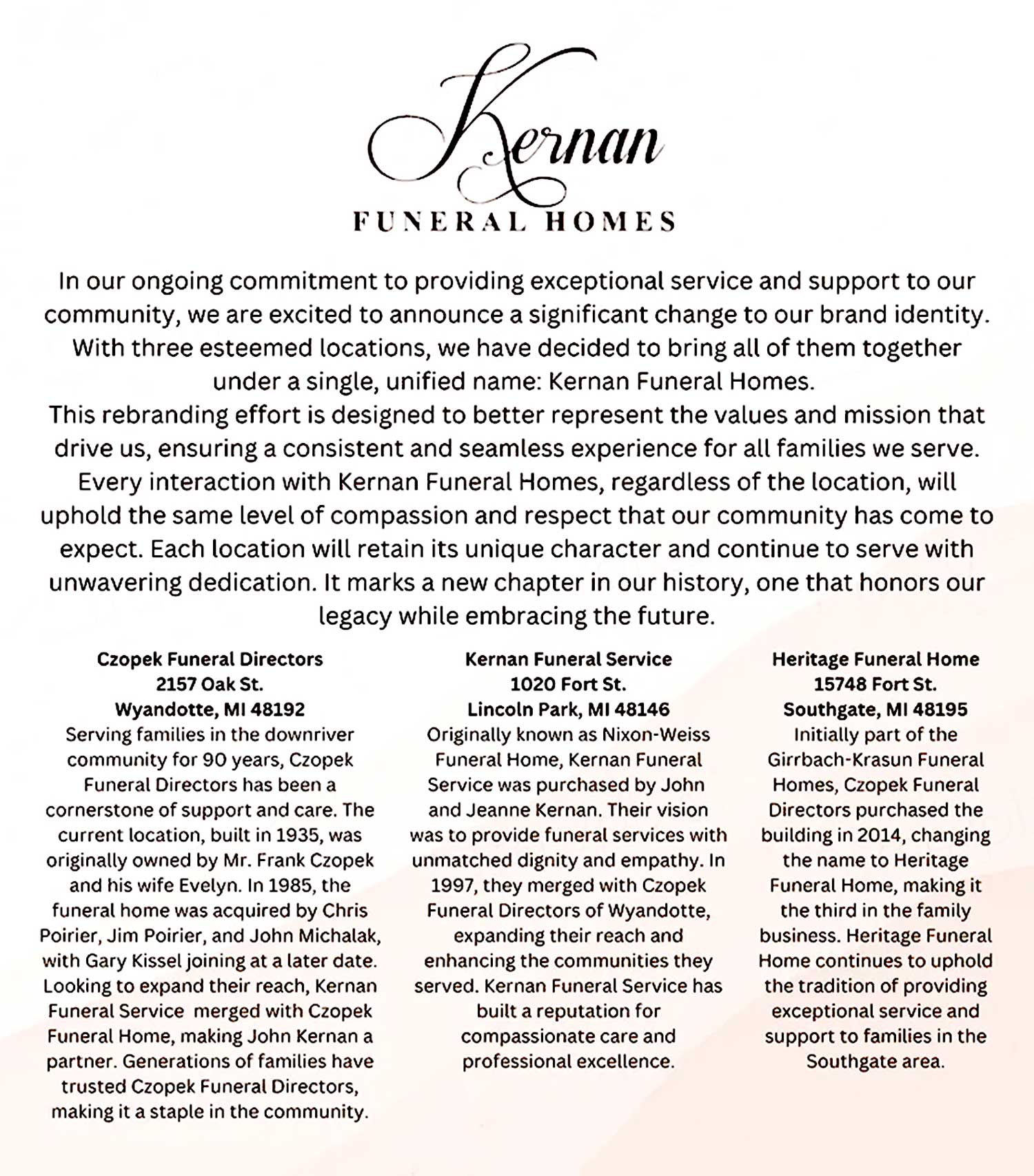 Obituary Listings | Funeral Homes of Michigan